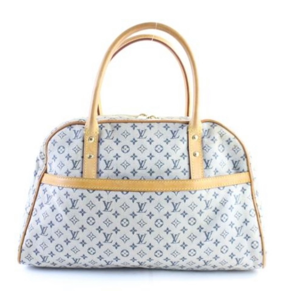 Authentic Louis Vuitton Mini Lin Marie Blue Bag - Gem